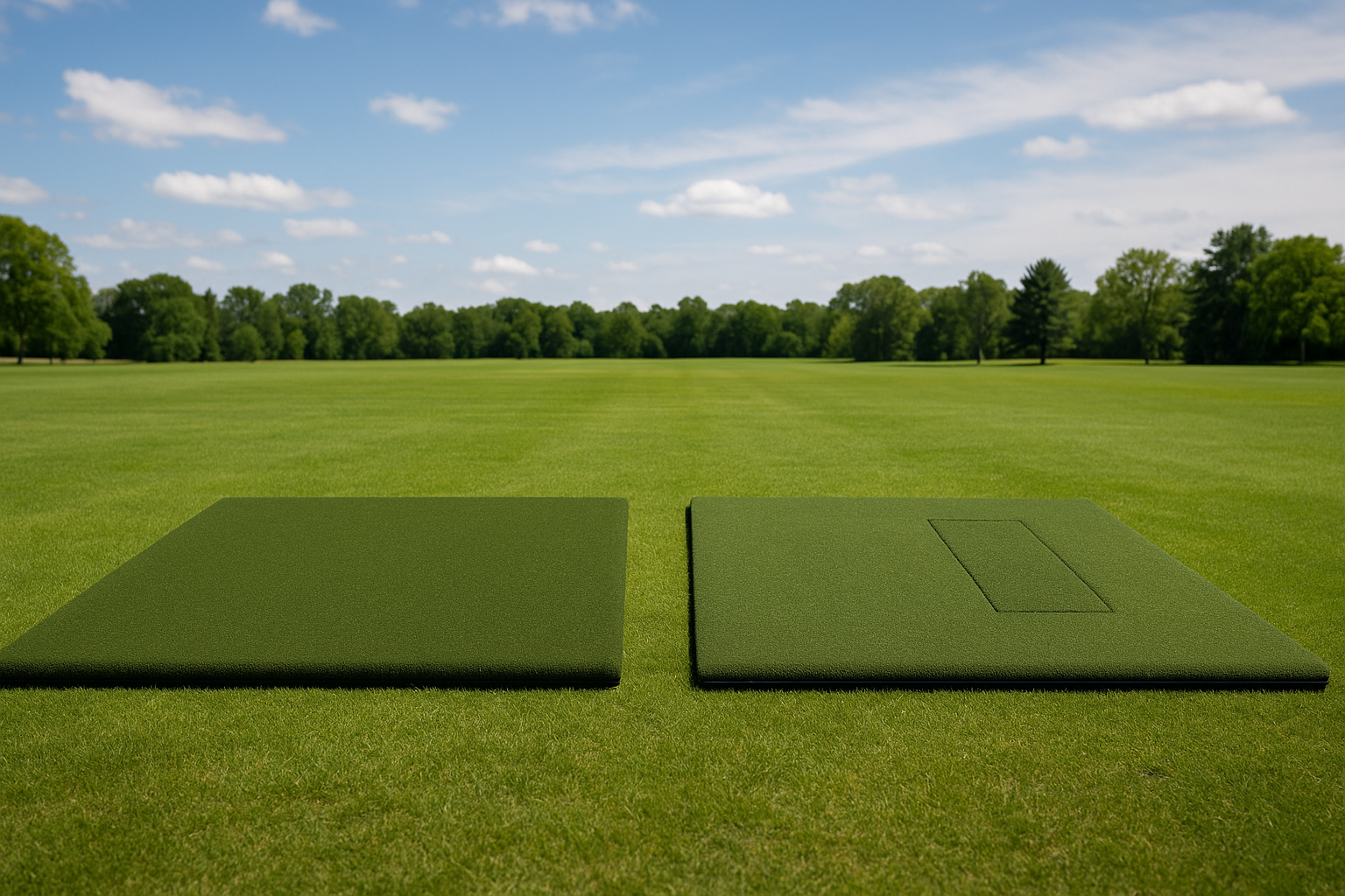 FiberBuilt Golf Mat vs HotShot Golf Mats | Best Hitting Mat for Home ...